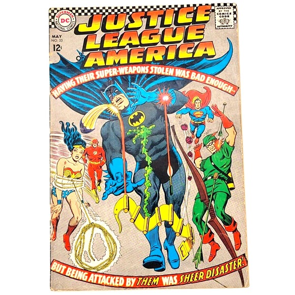 Costumes | Justice League Of America 53 1967 Fn Batman Superman Green ...